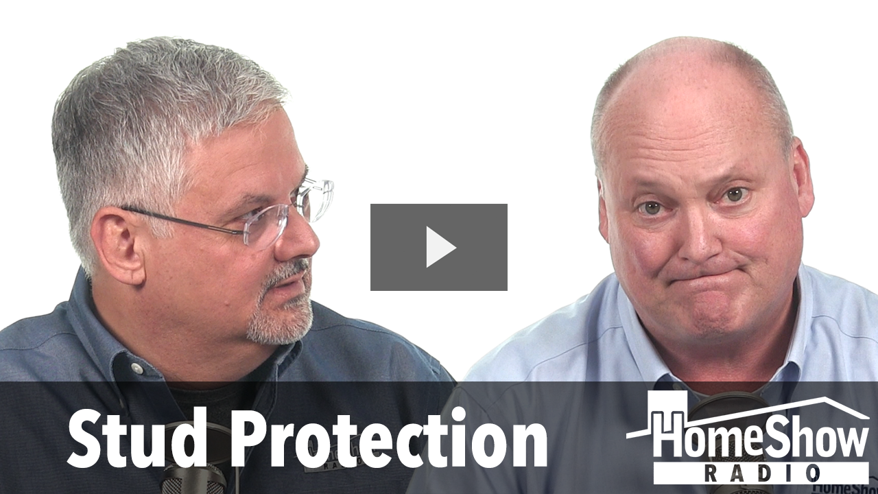 What should I put on the studs before closing up a wall VIDEO