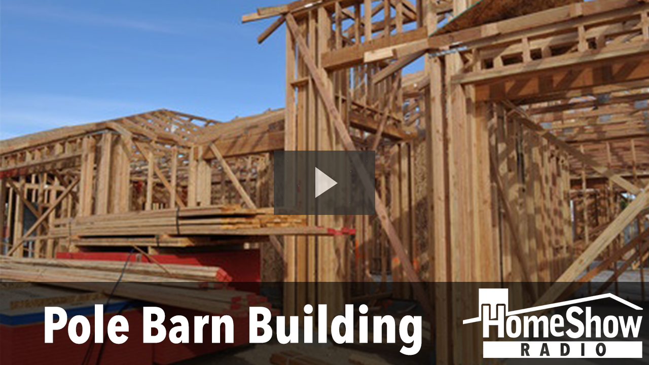 How do you set a post for a pole barn? - HomeShow Radio Show | Tom Tynan